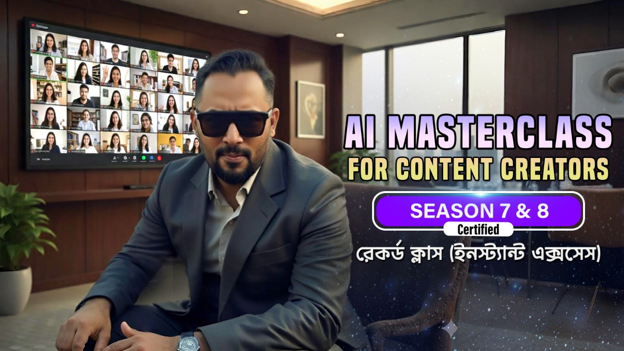 AI Master Class for Content Creators Season 7,8 Recorded Class Access ...